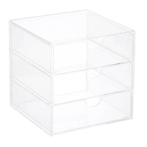 Acrylic 3 Drawer Organizer – TheClearHome