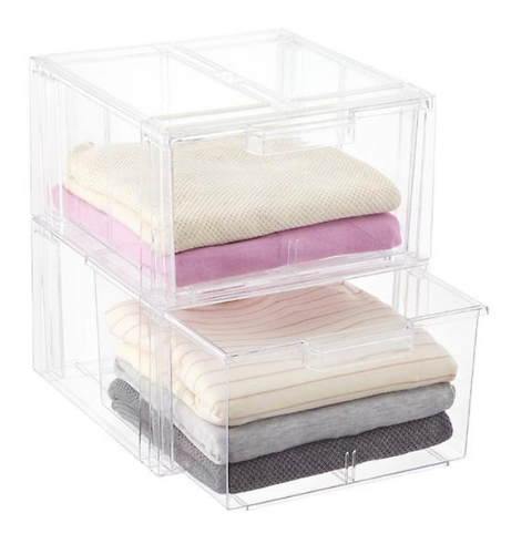 Clear Stackable Shirt & Sweater Boxes – TheClearHome